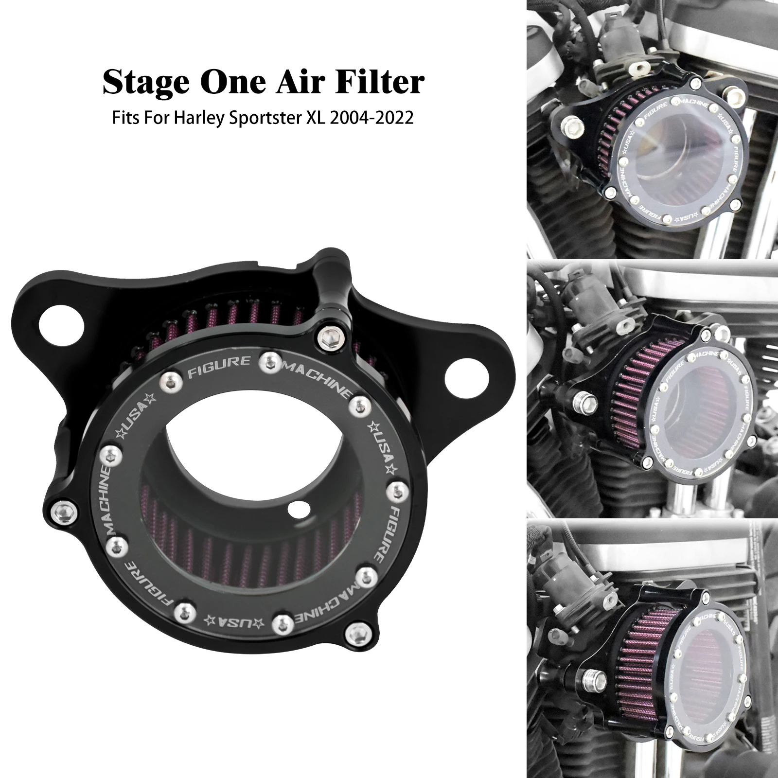 Motorcycle-CNC-Air-Cleaner-Air-Intake-Filters-System-Kit-For-Harley ...