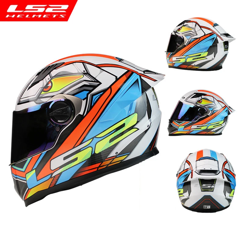 LS2-Original-Motorcycle-Helmet-Big-Tail-Wing-Full-Face-Motorbike-Racing ...