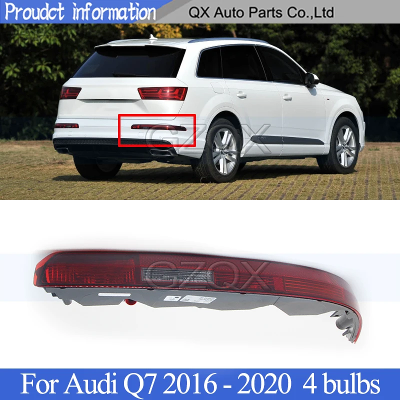 Capqx Rear Bumper Fog Light For Audi Q7 2016 2017 2018 2019 2020 4 ...