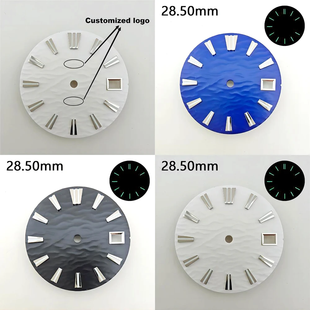 28-5mm-Dial-Watch-Dial-NH35-Dial-NH36-Dial-Green-Luminous-Wave-Pattern ...