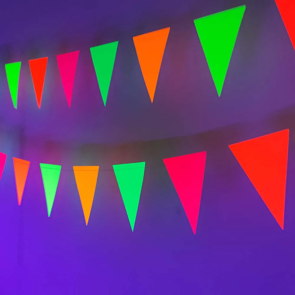 4-4meter-Neon-Paper-Birthday-Pennant-Banner-Hanging-Decors-for-Birthday ...