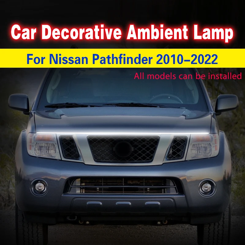 Car-Hood-Lights-Strip-For-Nissan-Pathfinder-Universal-Engine-Hood-Guide ...