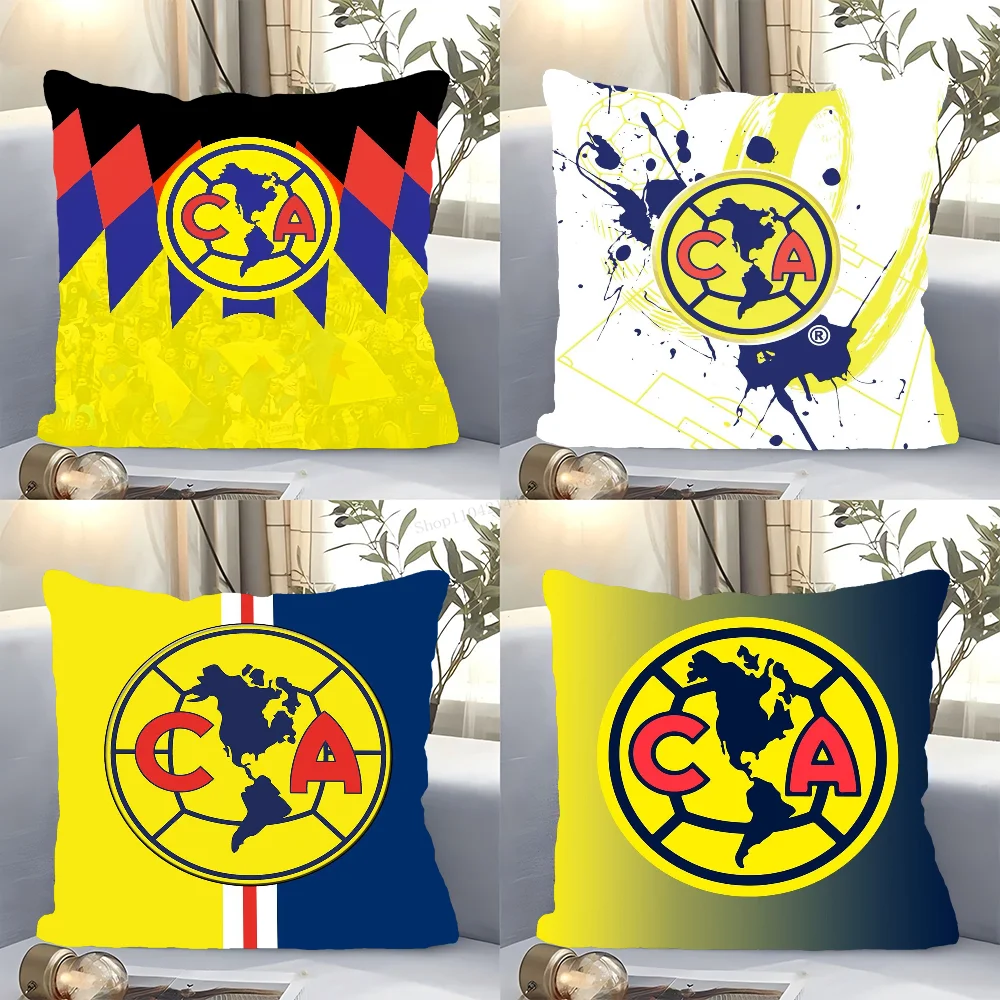 Football Club America Pillow Case Square Pillow Bedroom Sofa Leisure ...