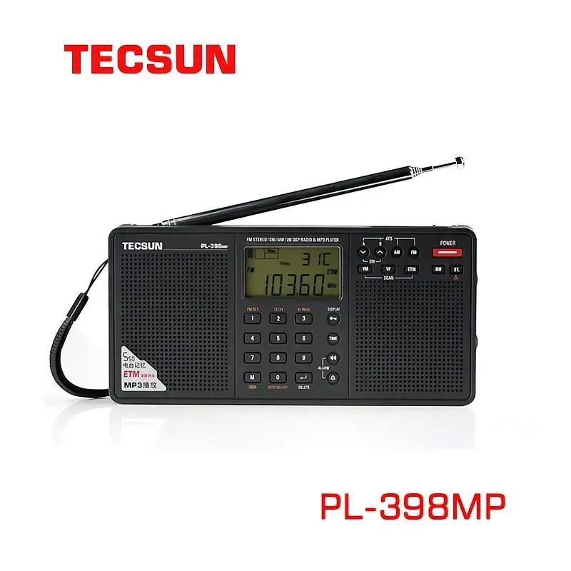 Tecsun PL-398MP Portable Radio FM AM SW Shortwave Radio Digital Tuning ...
