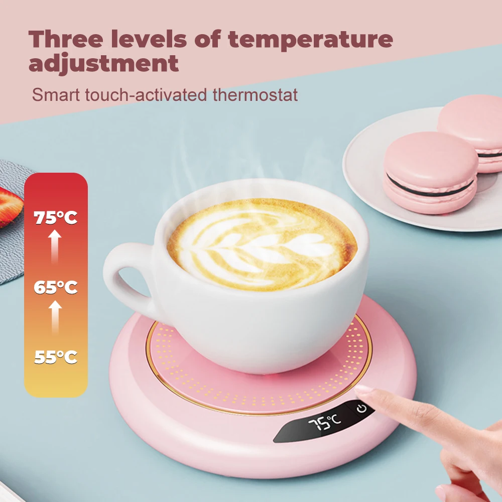 Smart-Coffee-Cup-Warmers-Electric-3-speed-Temperature-Mug-Warmer-Cup ...