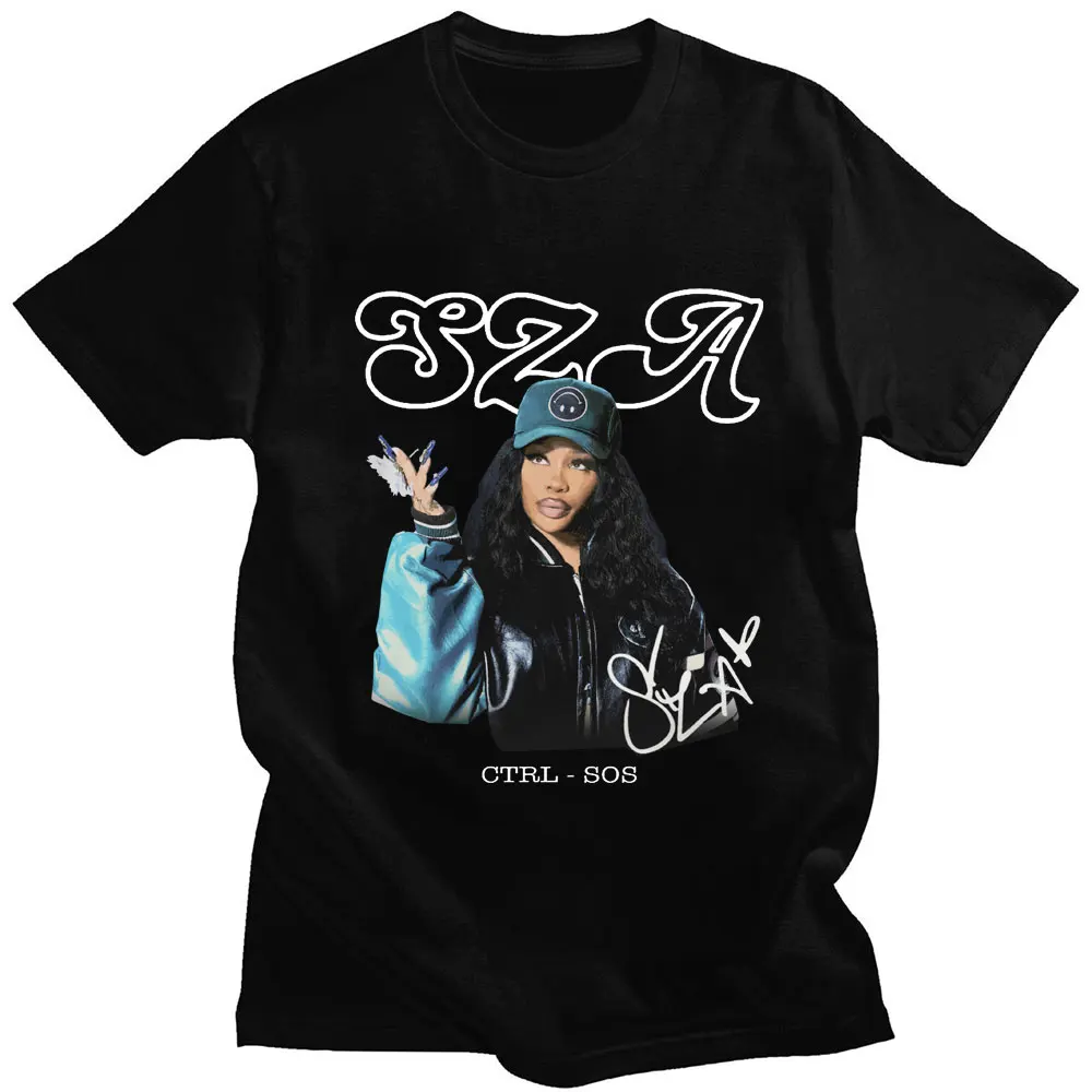 Rapper-SZA-CTRL-X-SOS-Album-Print-T-shirt-Vintage-Punk-Unisex-T-shirt ...