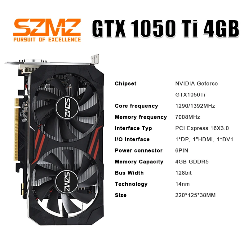 SZMZ Video Card Original GTX960 4GB 2GB 128Bit GDDR5