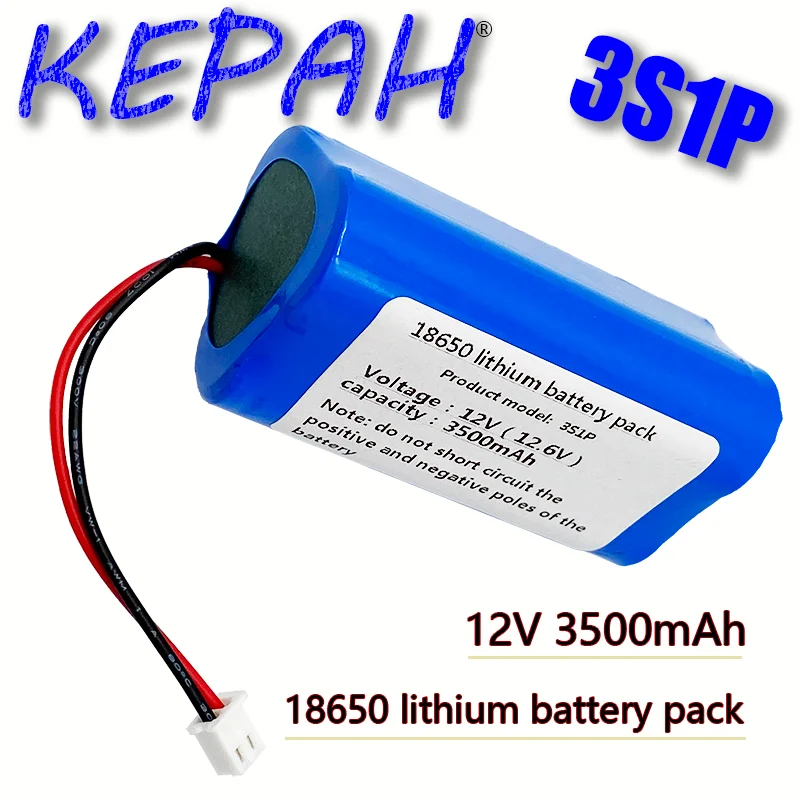 12V-3A-18650-lithium-battery-pack-3S1P-3500mAh-built-in-BMS-Bluetooth ...