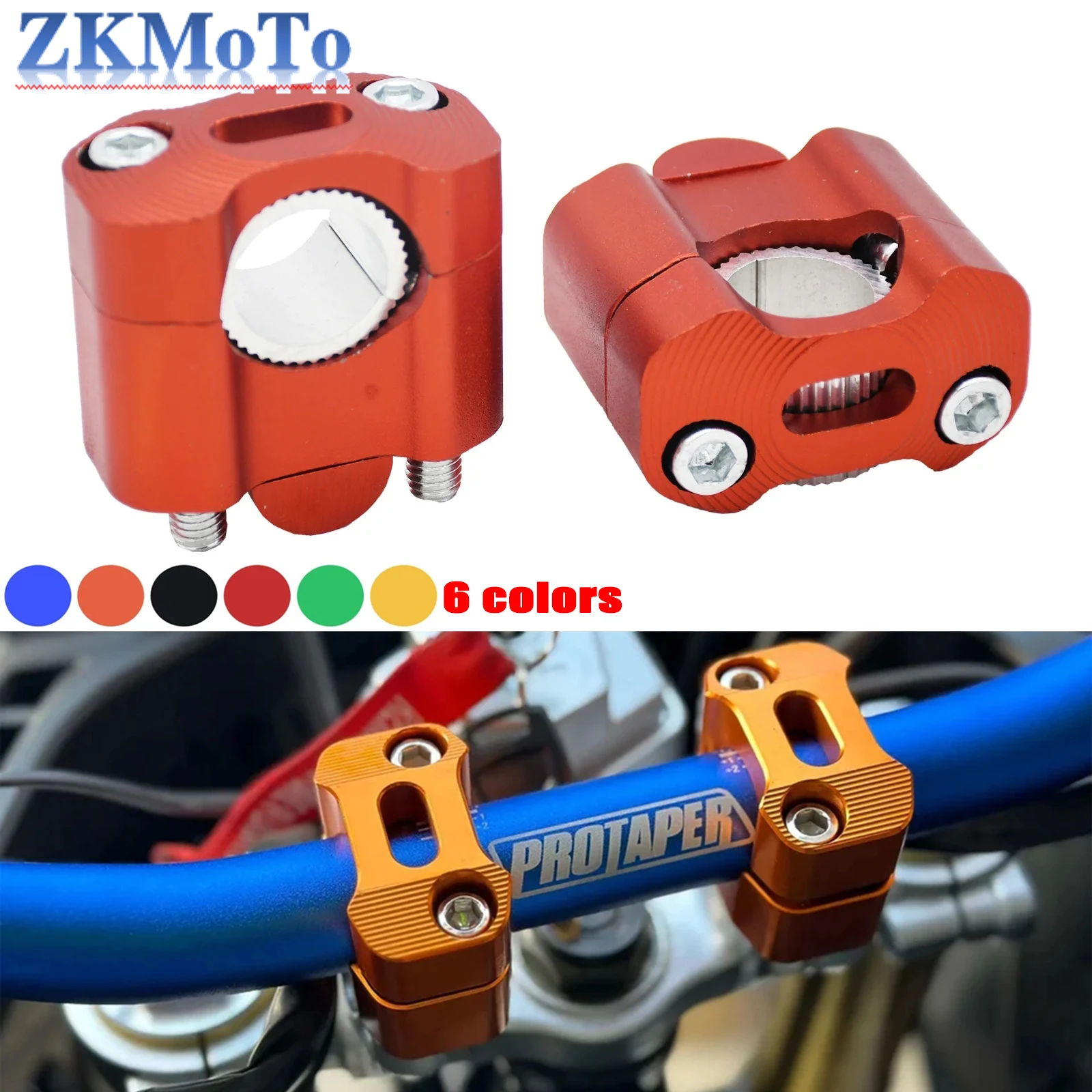 Motorcycle-ATV-22mm-28mm-Handlebar-Clamp-Handlebar-Risers-Adapter-Bar ...