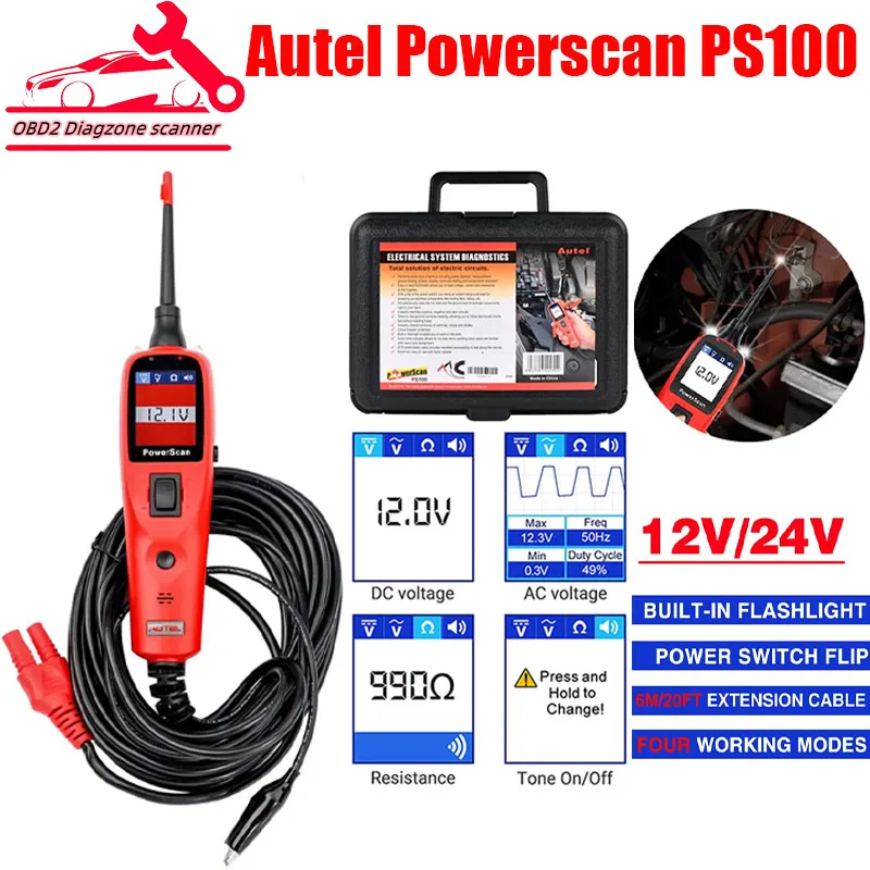 2023-Autel-PowerScan-PS100-Autel-PS100-Electrical-System-Diagnosis-Tool ...