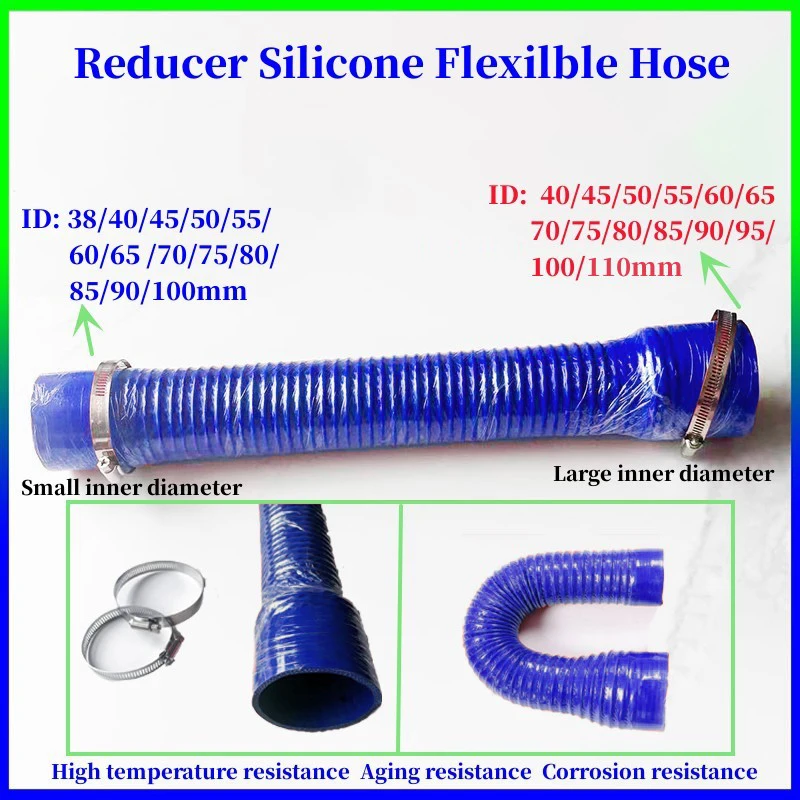 Blue-Universal-Variable-Diameter-Reducer-Silicone-Flexible-Hose ...