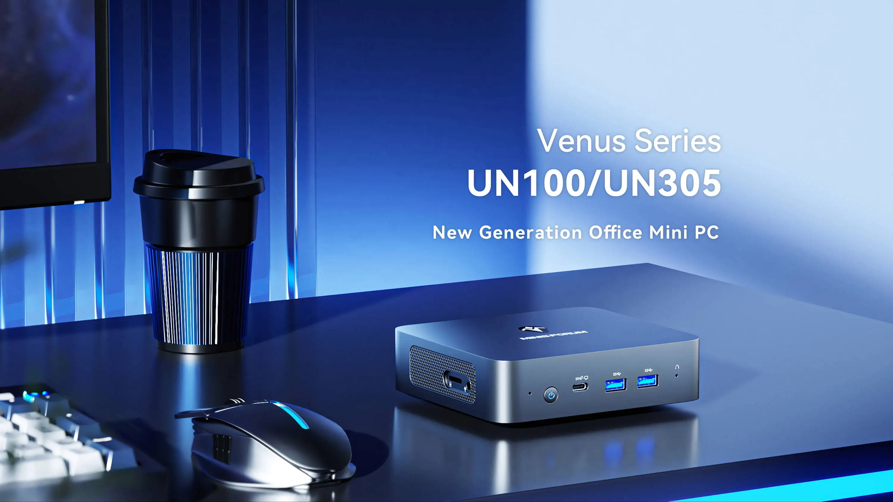 Mini PC, Intel N100 3,4 GHz-ig, 8 GB RAM DDR5-4800, 1 x SSD M.2 SATA, 1 ...