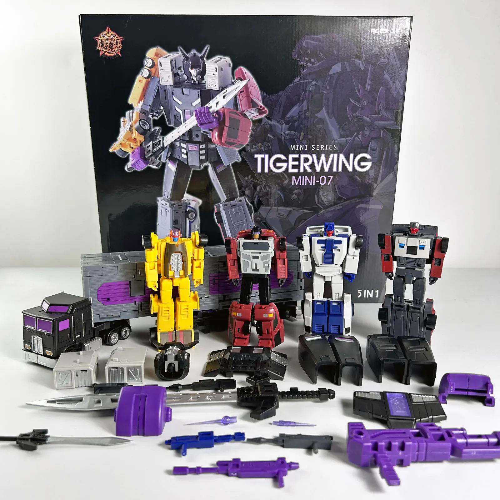 TIGERWING-figuras-de-acci-n-de-Transformers-5-en-1-MHZ-juguetes-de-MH ...