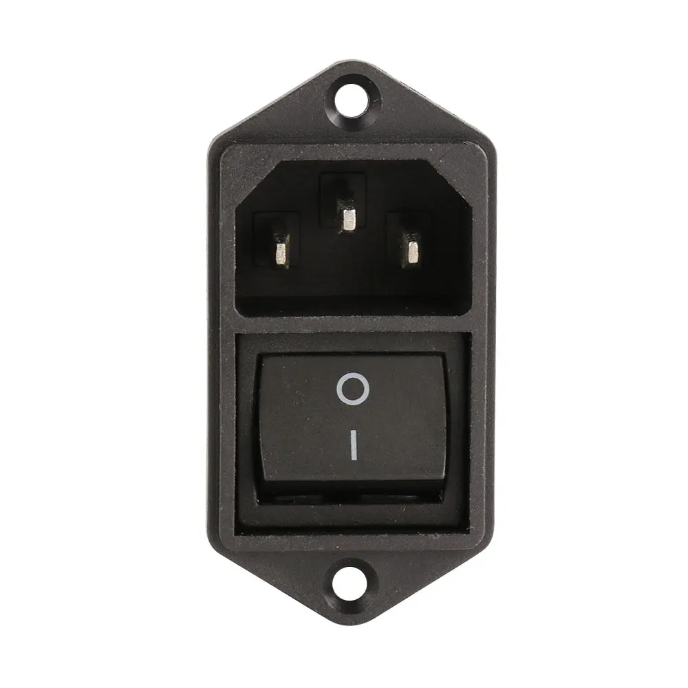 1PC-Mains-AC-Power-Cord-Inlet-Power-Receptacle-Power-socket-With-ON-OFF ...