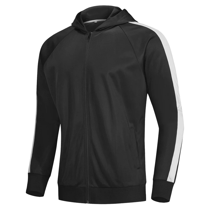 Sports-Jacket-Men-Hooded-Solid-Color-Training-Coat-Quick-Dry-Zipper ...