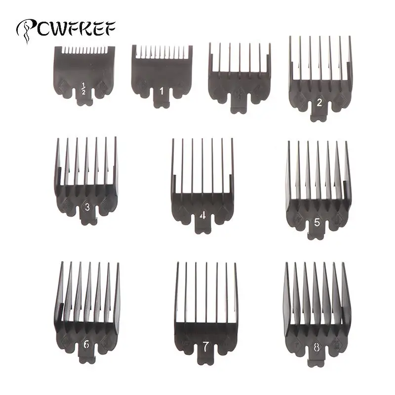 New 10PCS/Set Hair Clipper Combs Guide Kit Multi-color Plastic Hair ...