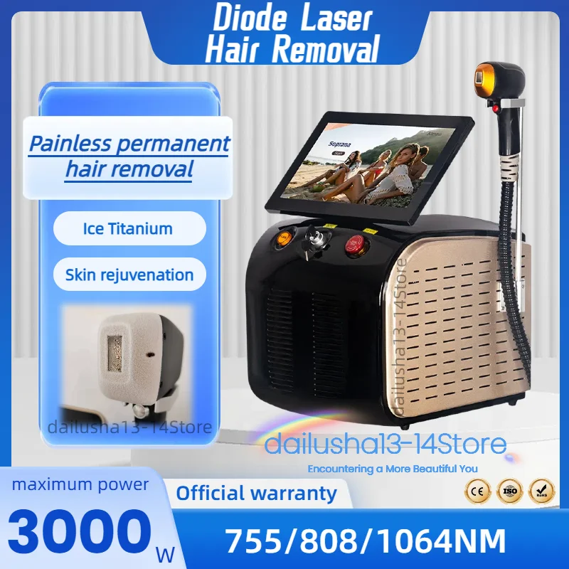 2024-Newest-755nm-808nm1064nm-Diode-Hair-Removal-Machine-3000W-Ice ...
