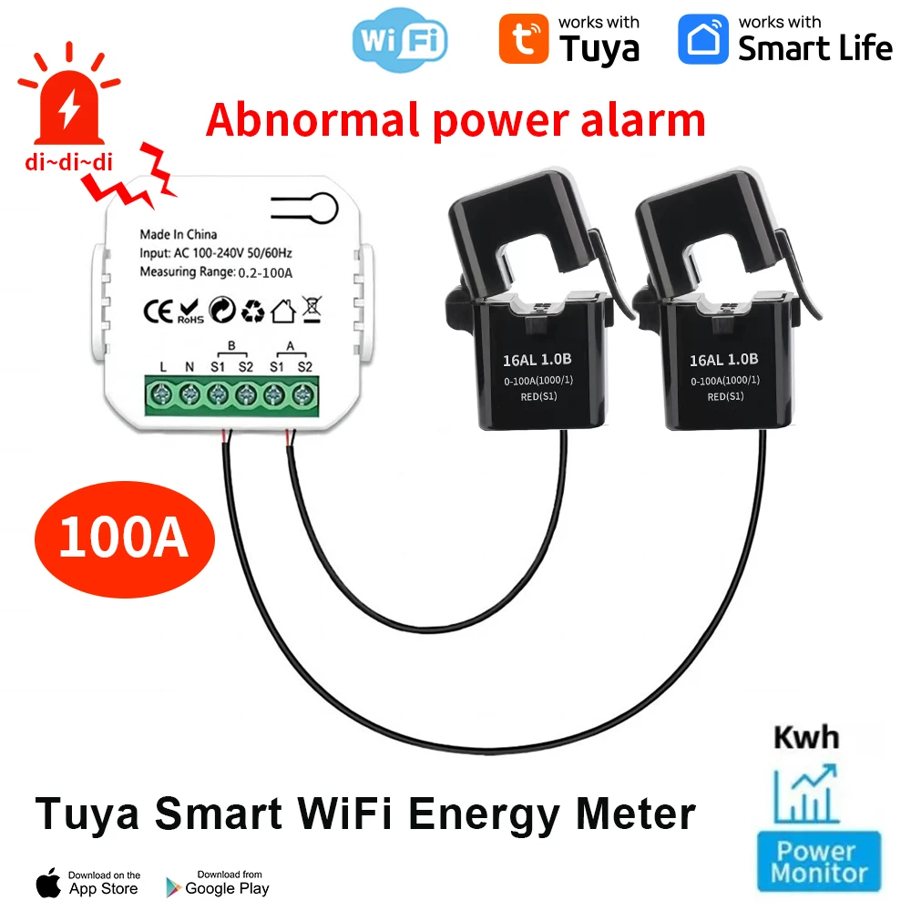 100A-Wifi-Tuya-Intelligent-Energy-Meter-Solar-PV-System-Power ...