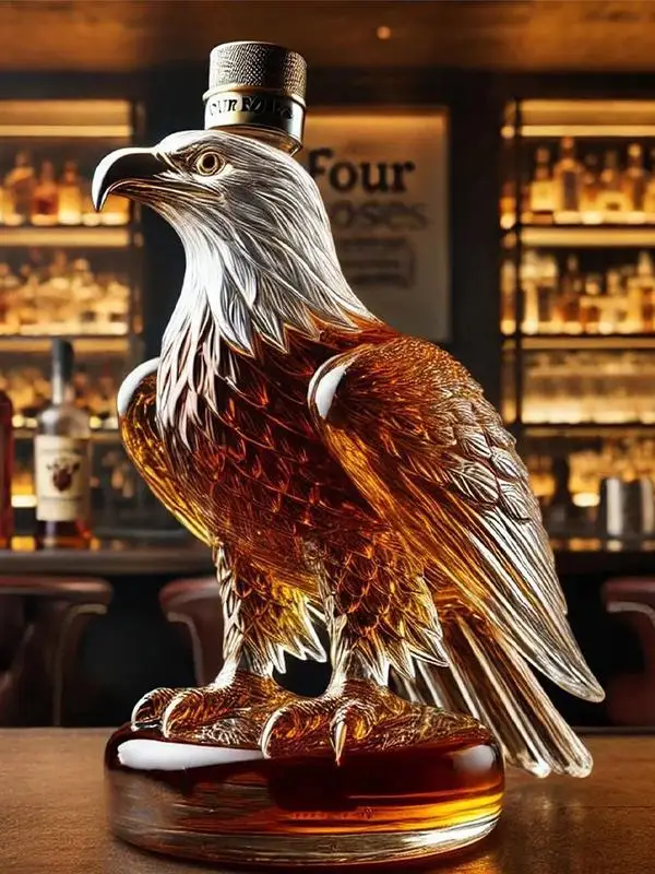 Eagle Liquor Decanter Dad Husband Glass Whiskey Decanter Bottle ...