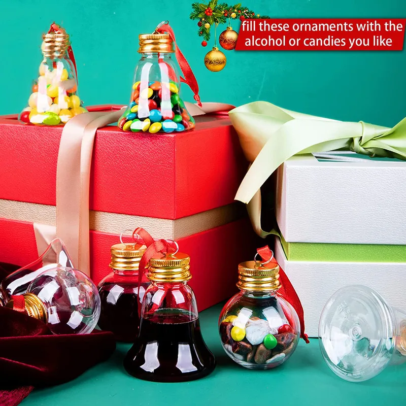 Adornos-de-bolas-de-botella-de-vino-rellenables-de-Navidad-Bombilla ...