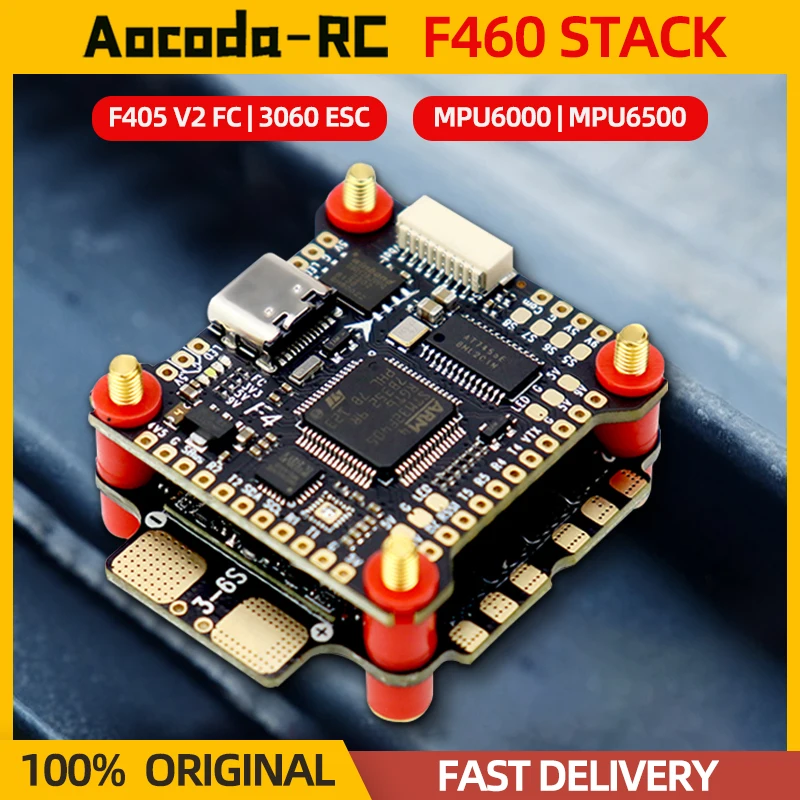 Aocoda-RC F460 Stack MPU6000/MPU6500 Betaflight F405 F4 V2 Flight ...