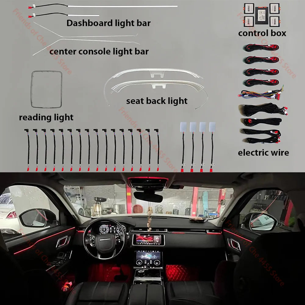 Special Ambient light 10-color For 2017-2022 Land Rover Velar interior ...