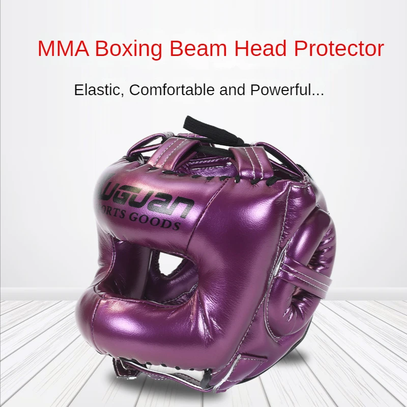 PU-Boxing-Head-Protection-Adult-Fitness-equipment-Cross-Beam-Closed ...
