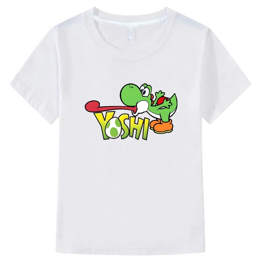 Yoshi-Shirt-Kids-Cartoon-Print-T-Shirt-for-Girls-Summer-T-Shirts-Funny ...