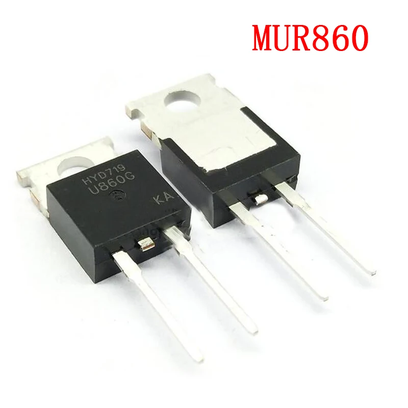 10pcs-MUR860-TO220-MUR860G-TO-220-U860-Ultra-Fast-Recovery-Rectifiers ...
