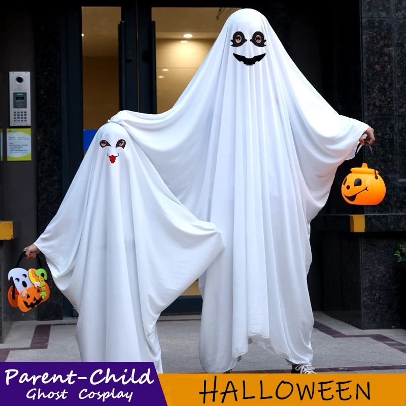 2024-NEW-Halloween-Ghost-Costume-Holiday-Cosplay-White-Ghost-Family ...