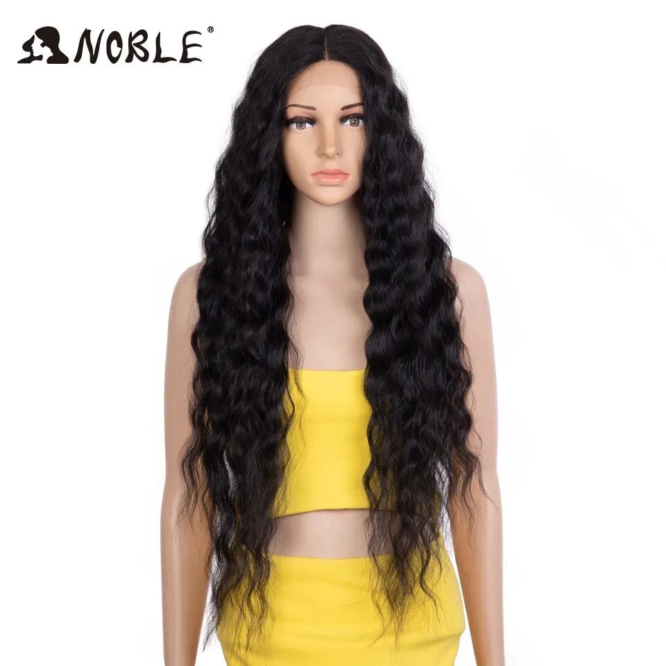 Noble-Synthetic-Lace-Front-Wig-Baby-Hair-Wig-Long-Wavy-30-Hair-Lace-Wig ...