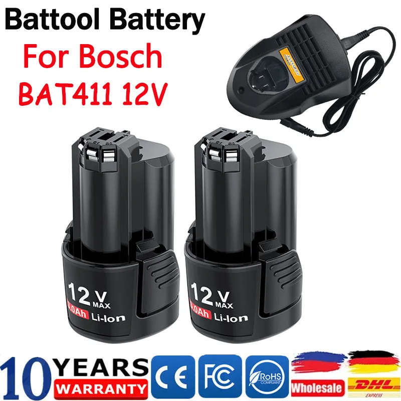 12V-10-8V-3000mAh-Li-ion-Rechargeable-Battery-for-bosch-BAT411-BAT412 ...