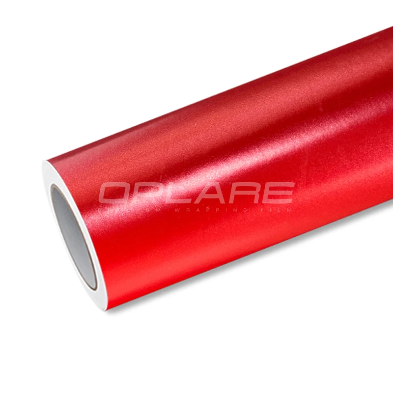 Highest Quality Red Matte Metallic Vinyl Wrap Pearl Metal Salmon Red ...