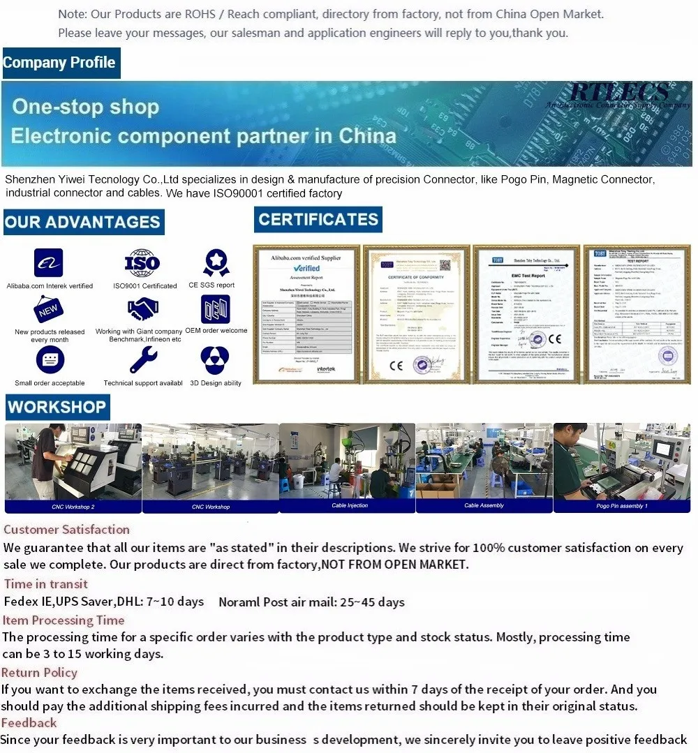 100 шт. подпружиненный голый тестовый зонд для сжигания печатных плат с ...