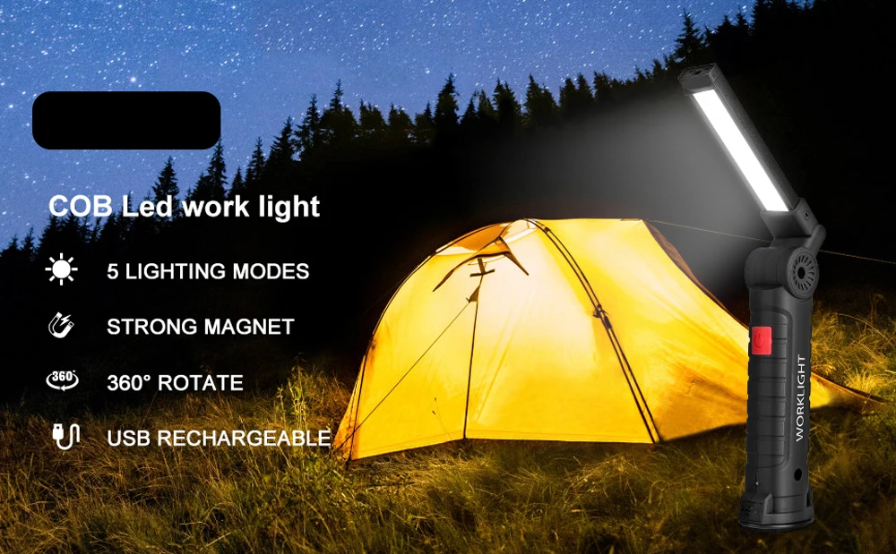 Купить Фонарь аккумуляторный кемпинговый W52 WorkLight Long с магнитом ...