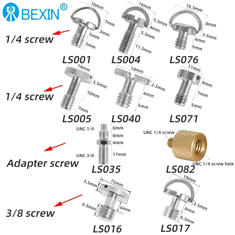 1 4 to 3 8 Screw Mount Adapter 1 4 or 3 8 D ring screws jpg 1 4 to 3 8 Screw Mount Adapter 1 4 or 3 8 D ring screws jpg
