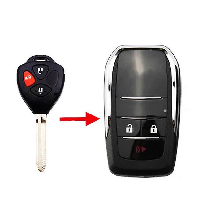 Keychannel 2 3 4 Button Car Key Case Modified Flip Remote Shell for ...