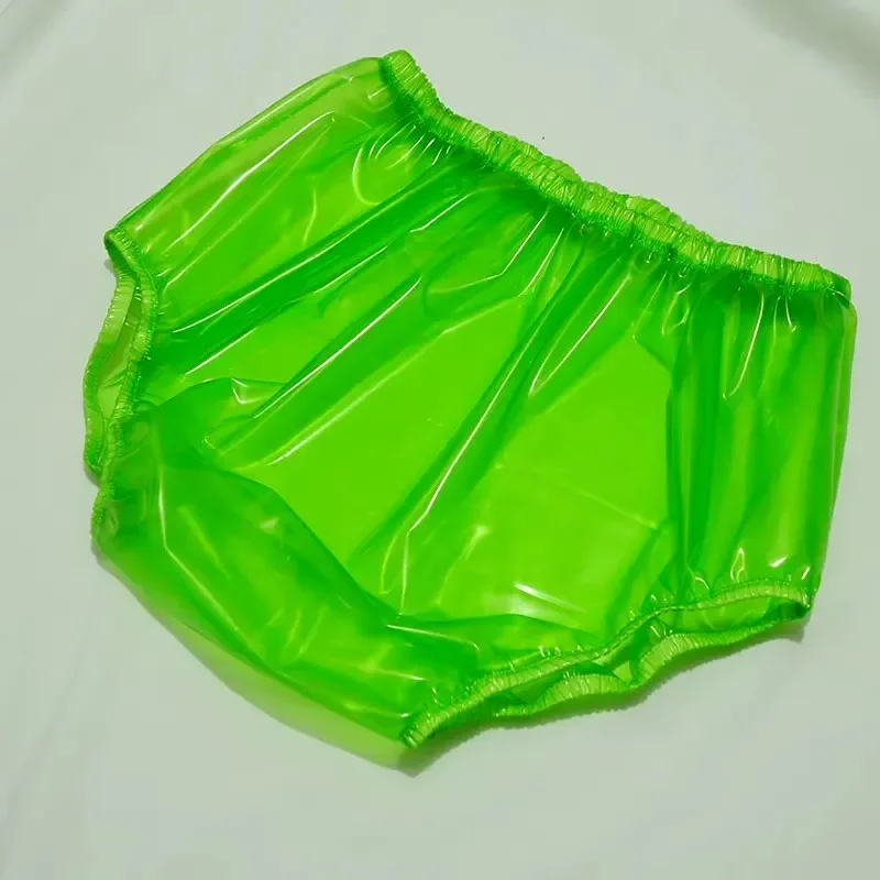 ABDL-Groene-PVC-Transparante-Dikke-Plastic-Onderbroek-Hoge-Taille ...