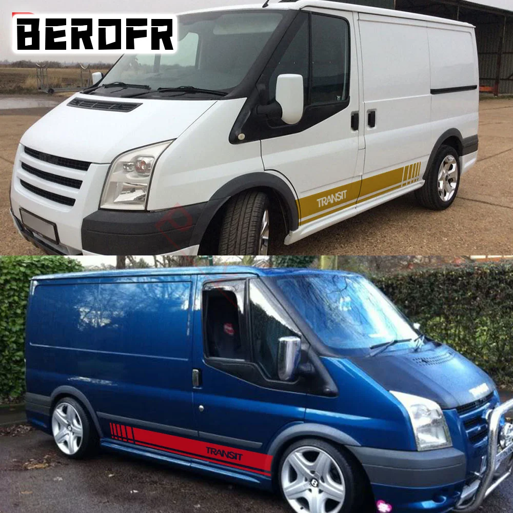 2Pcs/Lot Car Stickers For Ford Transit MK6 MK7 Tuning Accessories ...