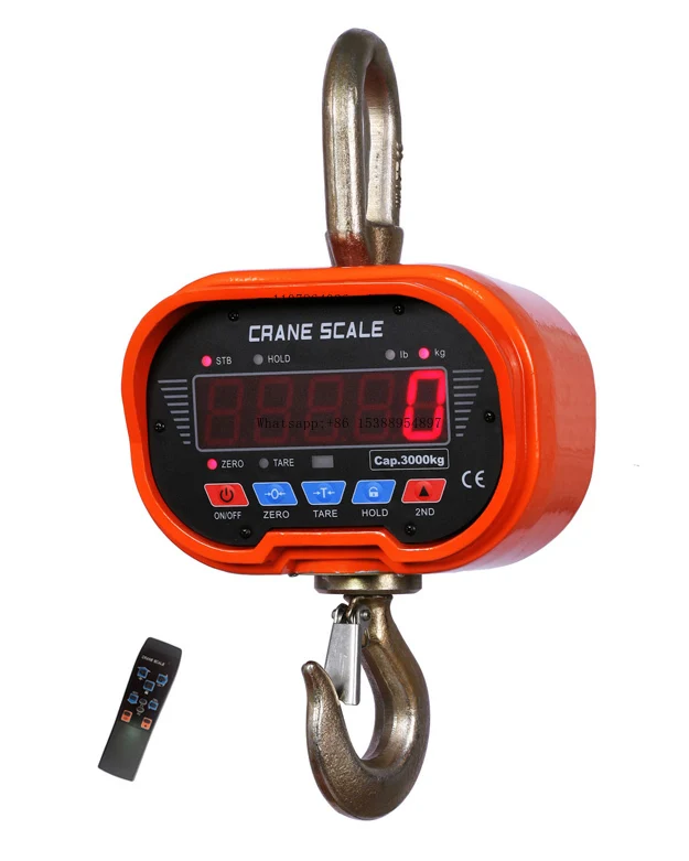Customizable Stainless Steel Hanging Scale OCS-C LED/LCD Display ...