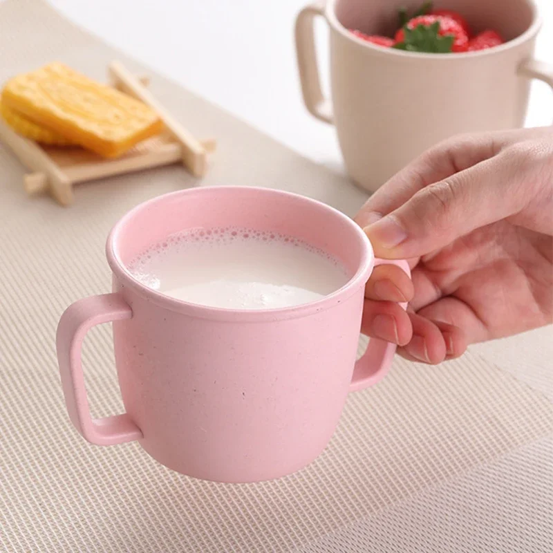 Children Infant Baby Milk Cup Wheat Straw Environmental Children ...