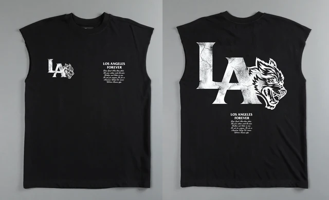 Darc Sport Wolves Workout Sleeveless Shirt Fitness Bodybuilding Gym Men ...