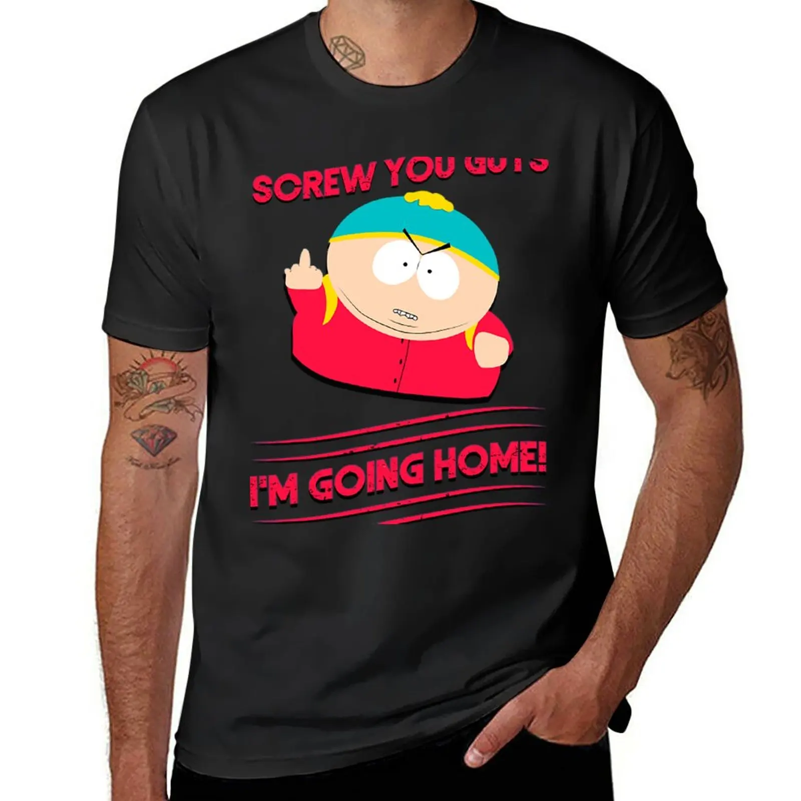 Cartman-Screw-you-guys-T-Shirt-quick-drying-shirt-anime-clothes ...