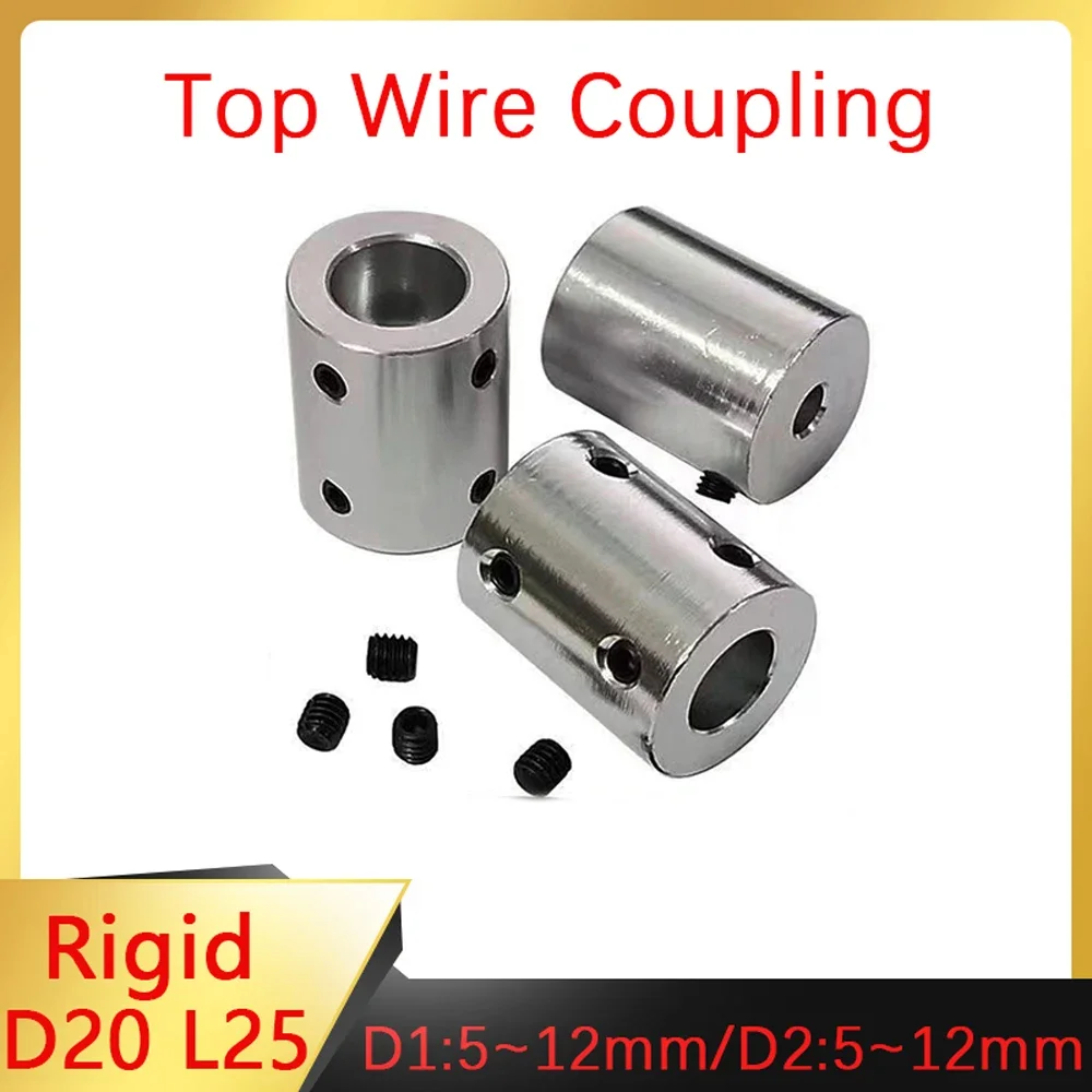 Aluminum Alloy Rigid Coupling D20L25 Transmission Joint Aperture 5/6/6 ...
