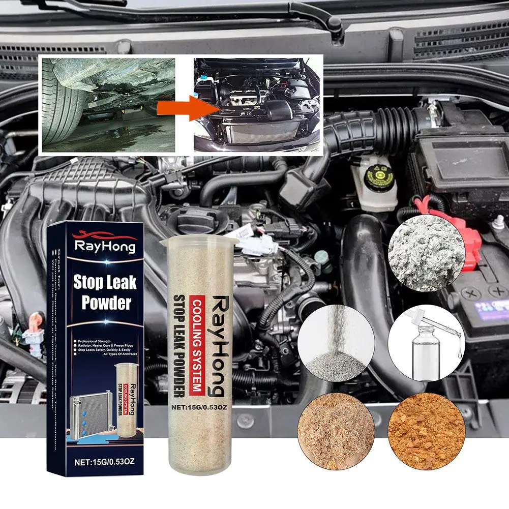 Car Cooling System Sealer Radiator Stop Leak Powder Leak Stop ...