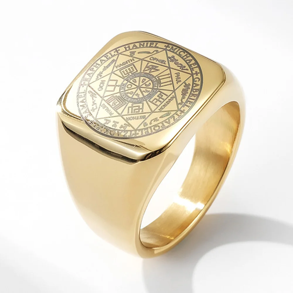 Wealth Protection Good Luck Seal Talisman Ring Seal Of The Seven ...
