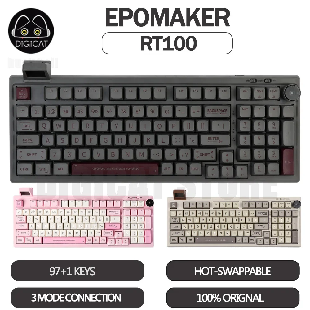 EPOMAKER-RT100-Teclado-Mec-nico-Teclado-Sem-Fio-USB-2-4G-Bluetooth ...