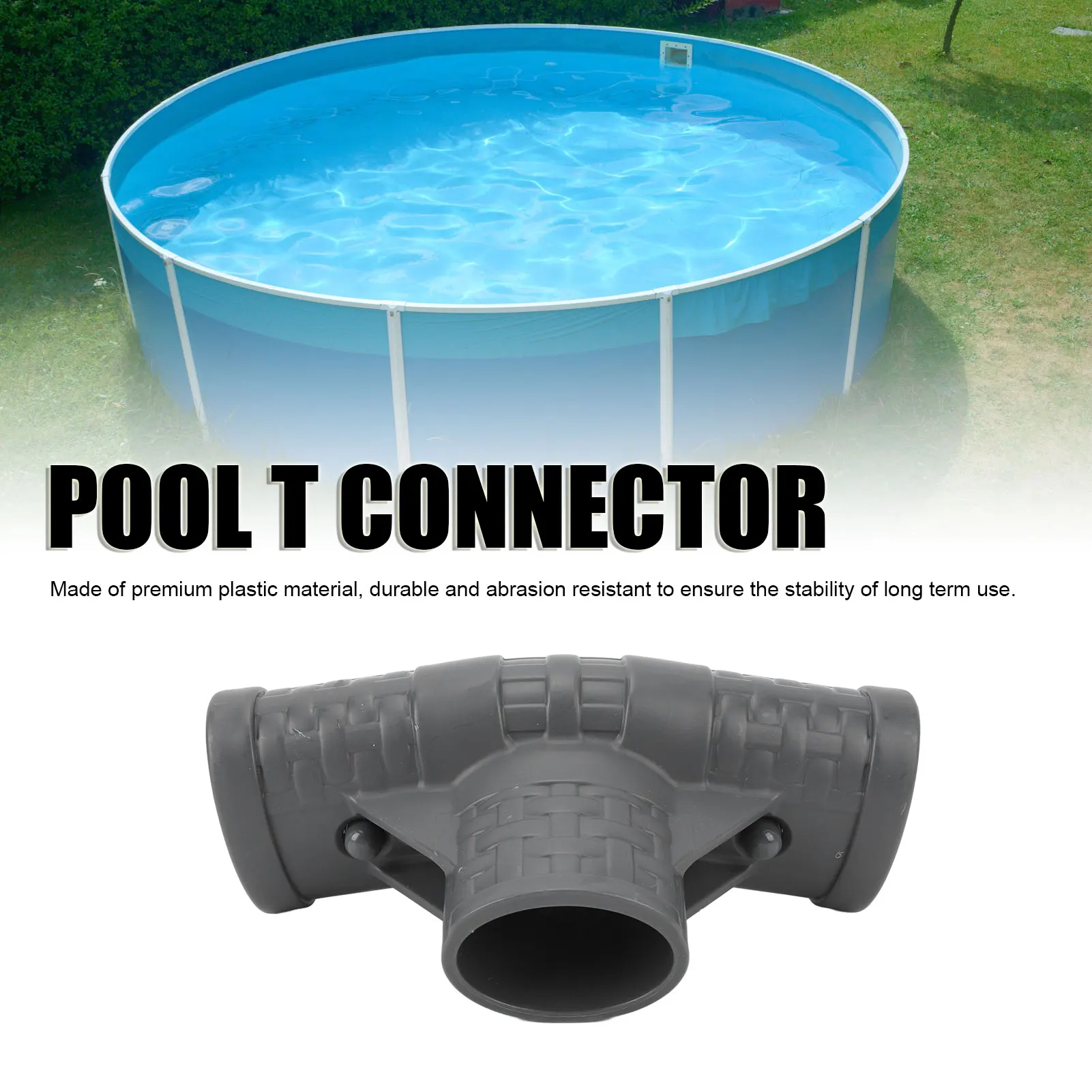Pool-T-Connector-Plastic-Oval-Replacement-T-Joint-Frame-Connector-For ...