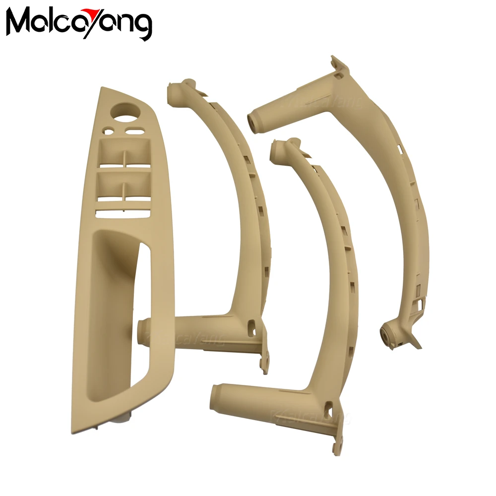 51416969401 자동차 내부 도어 팔걸이 패널 핸들 당김 트림 커버 키트, BMW E70 E71 X5 X6 popu ...