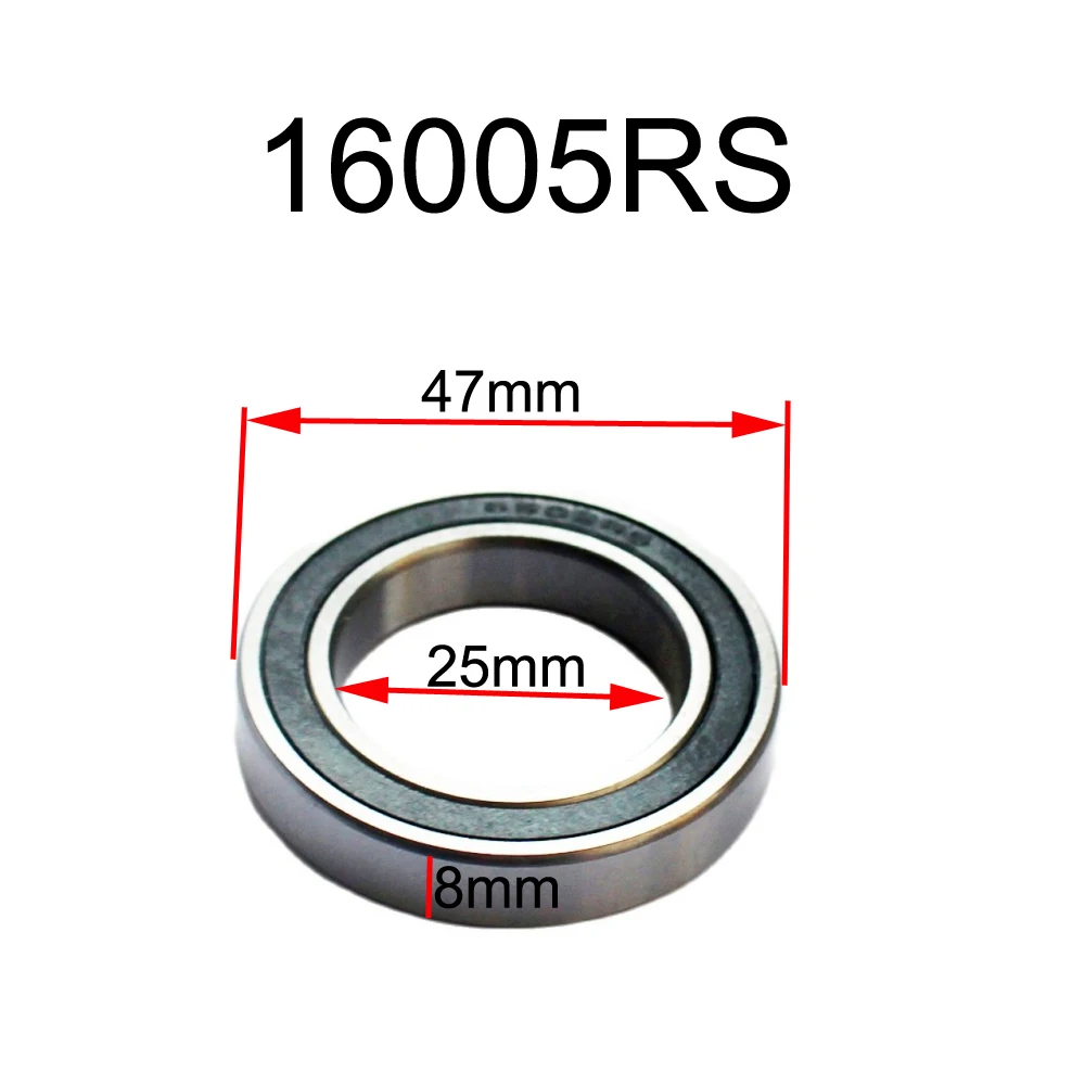 16005 2RS Radial Shaft Deep Groove Ball Bearing 25x47x8MM|bearing shaft ...